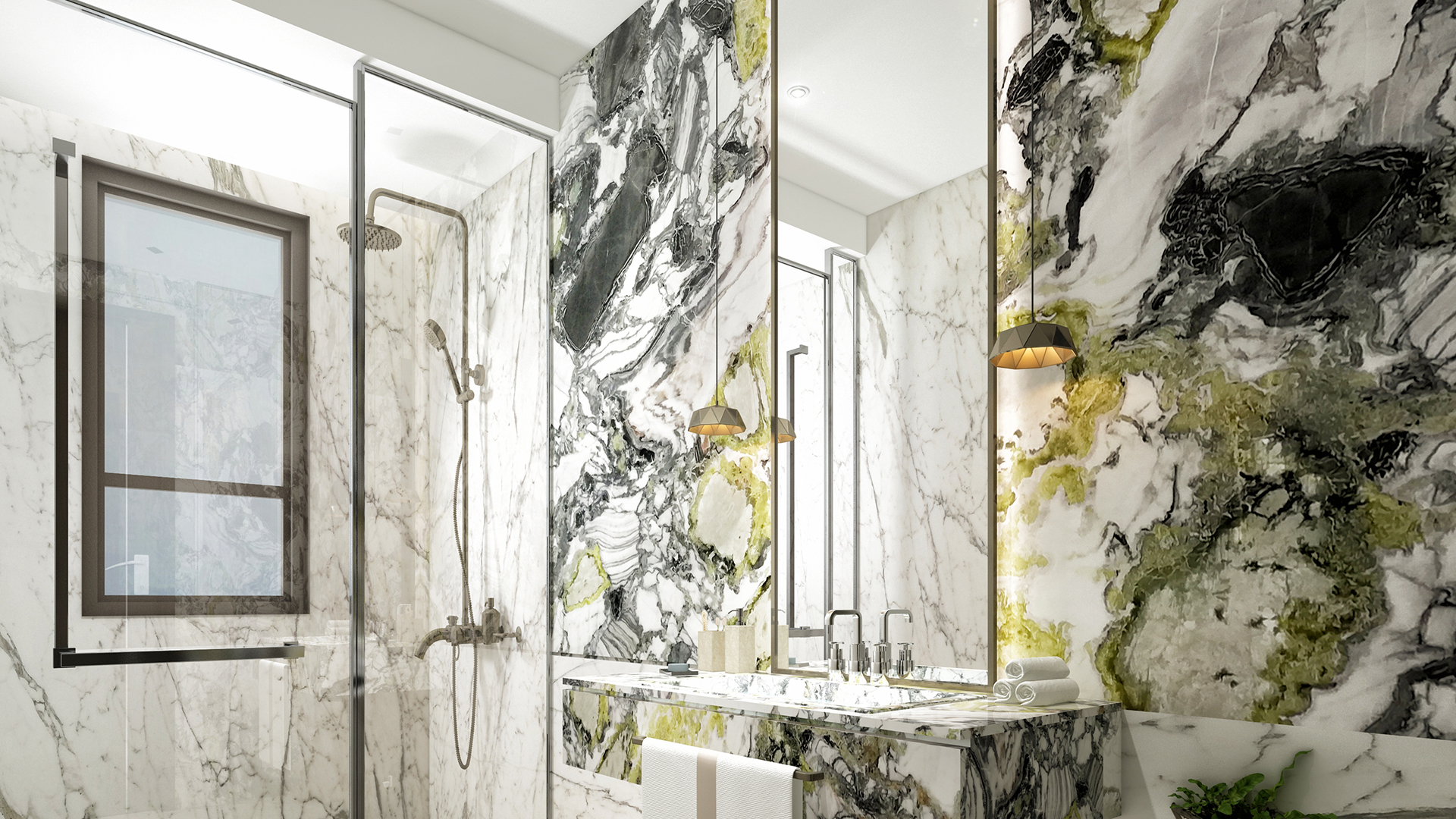 Amazonia Marble – Natural White and Green Marble for Elegant Interiors